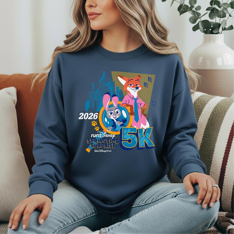 Judy Hopps Nick Wilde 5K 2026 Shirt, Rundisney Springtime Surprise ...