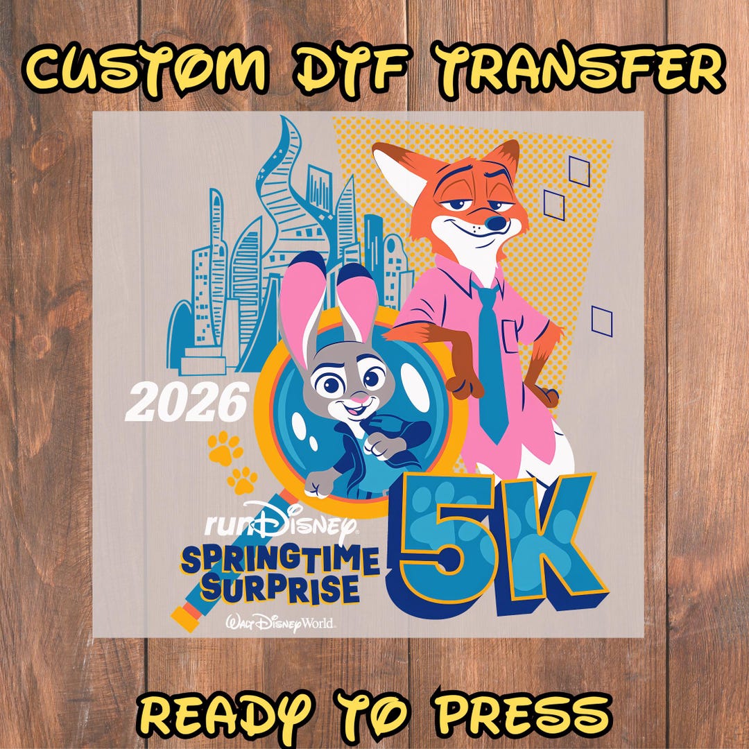 Judy Hopps Nick Wilde 5K 2026 Shirt, Rundisney Springtime Surprise ...