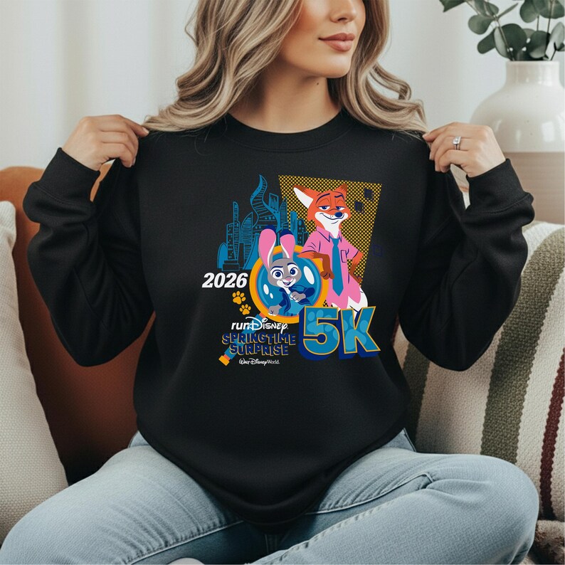 Judy Hopps Nick Wilde 5K 2026 Shirt, Rundisney Springtime Surprise ...