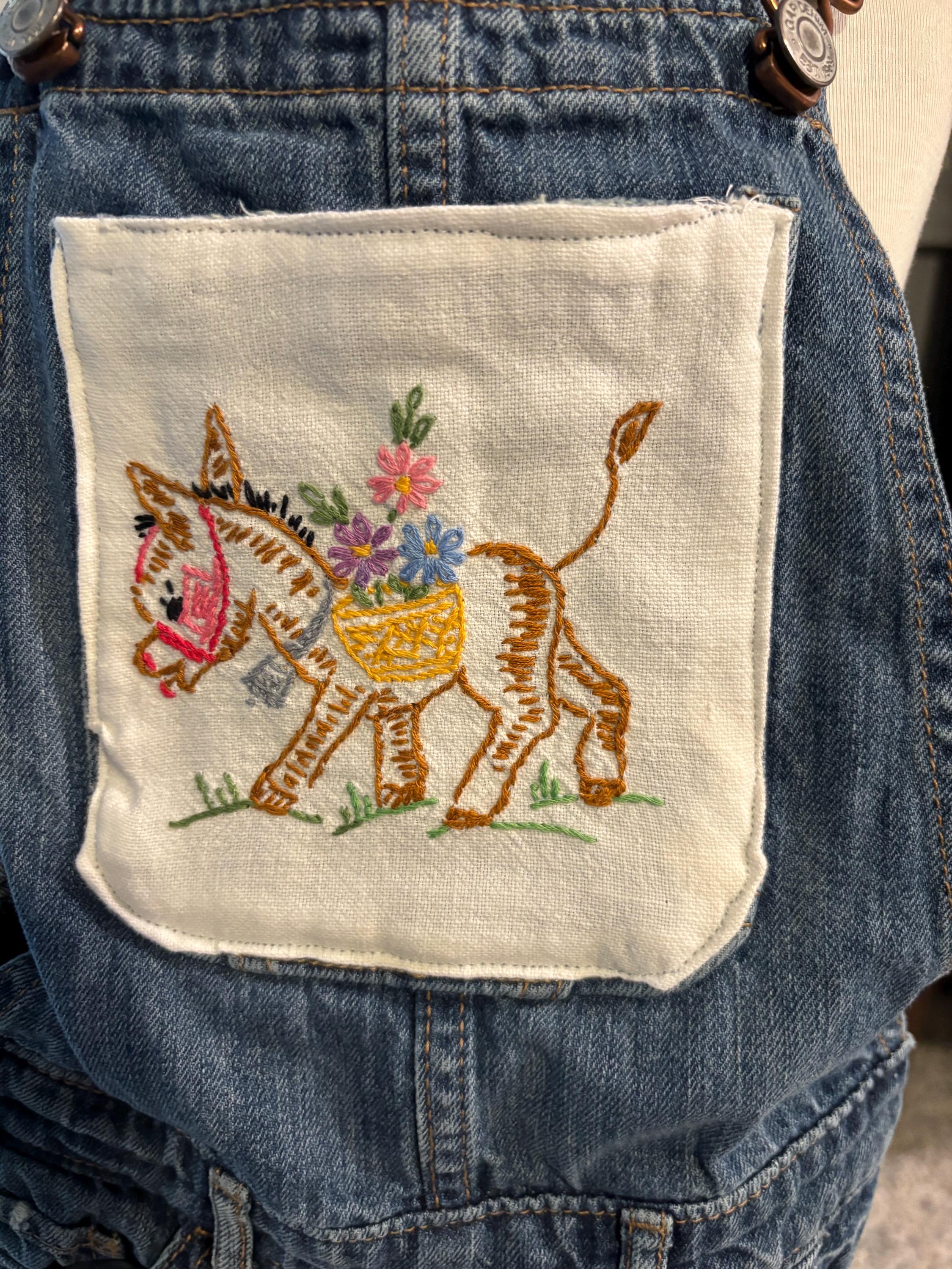 Embellished Denim Overalls - Etsy