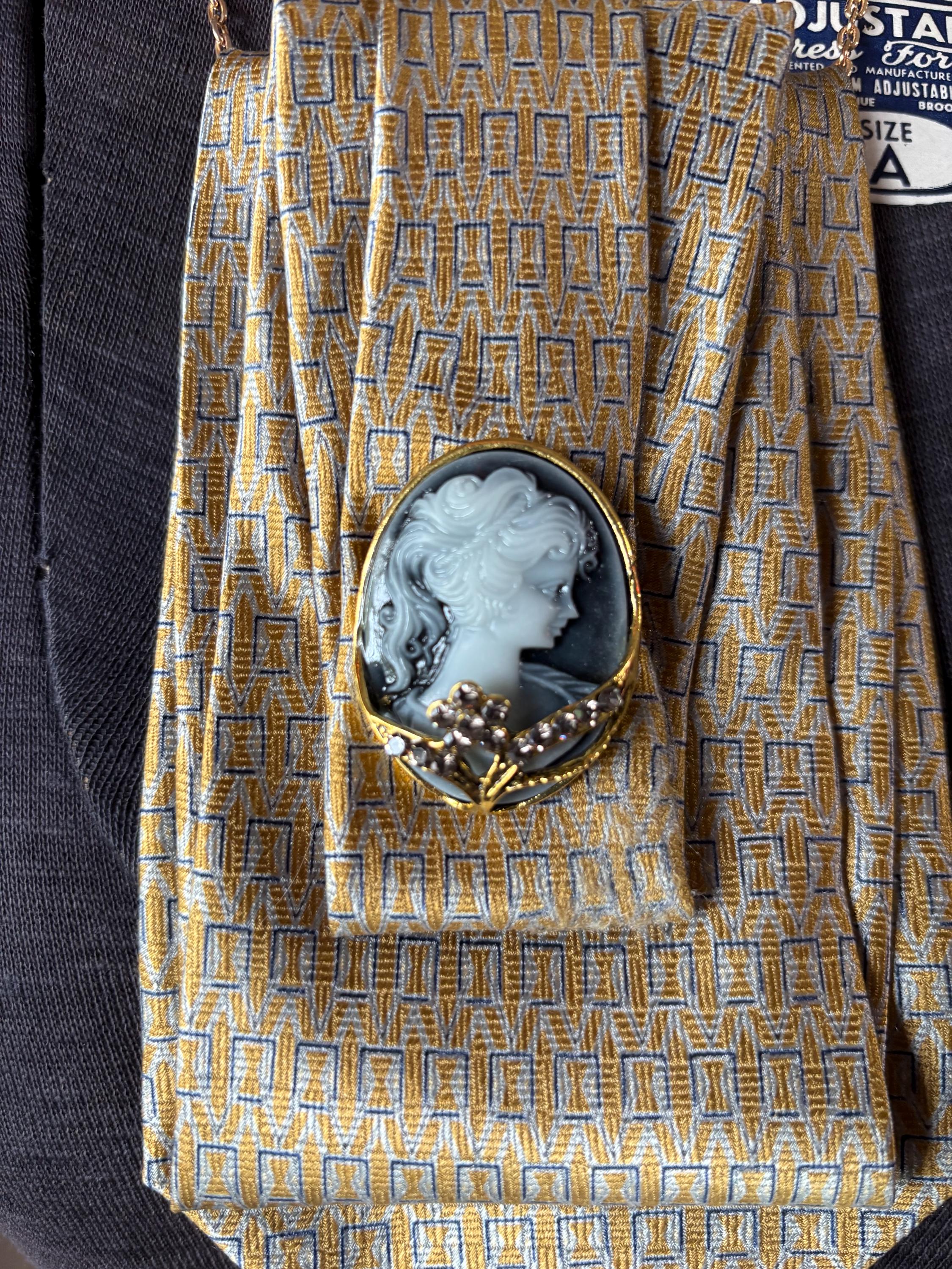 Vintage Necktie/ Brooch Necklaces - Etsy