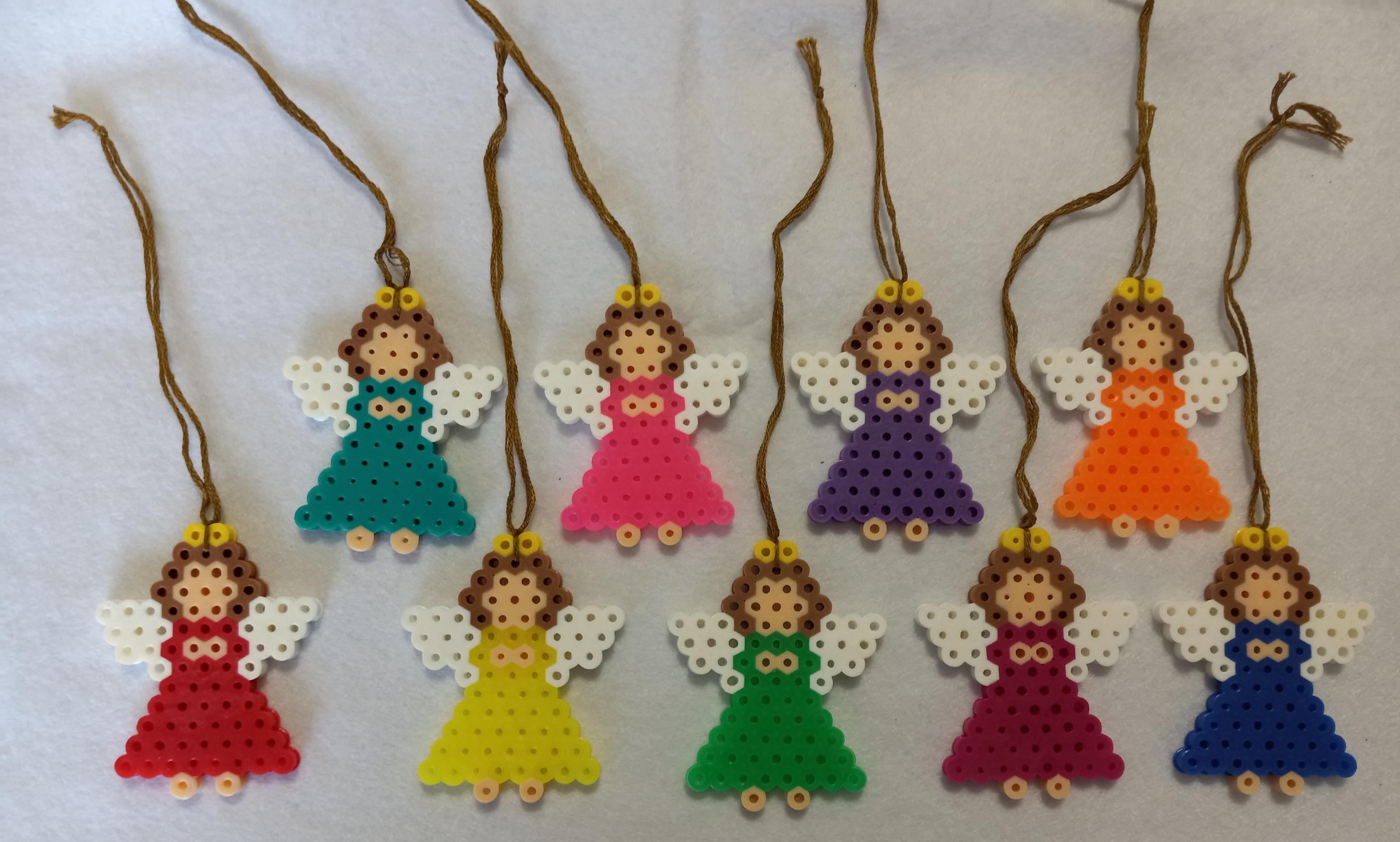 Perler Bead Angel Ornaments - Etsy