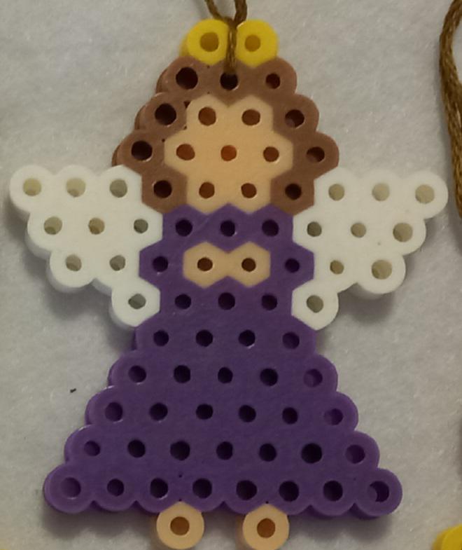 Perler Bead Angel Ornaments - Etsy