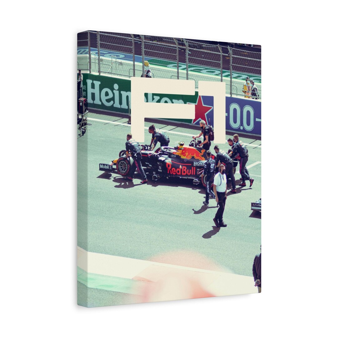 Canvas Poster, Redbull Formula 1 Team Wall Art for F1 Fans, Matte Décor ...