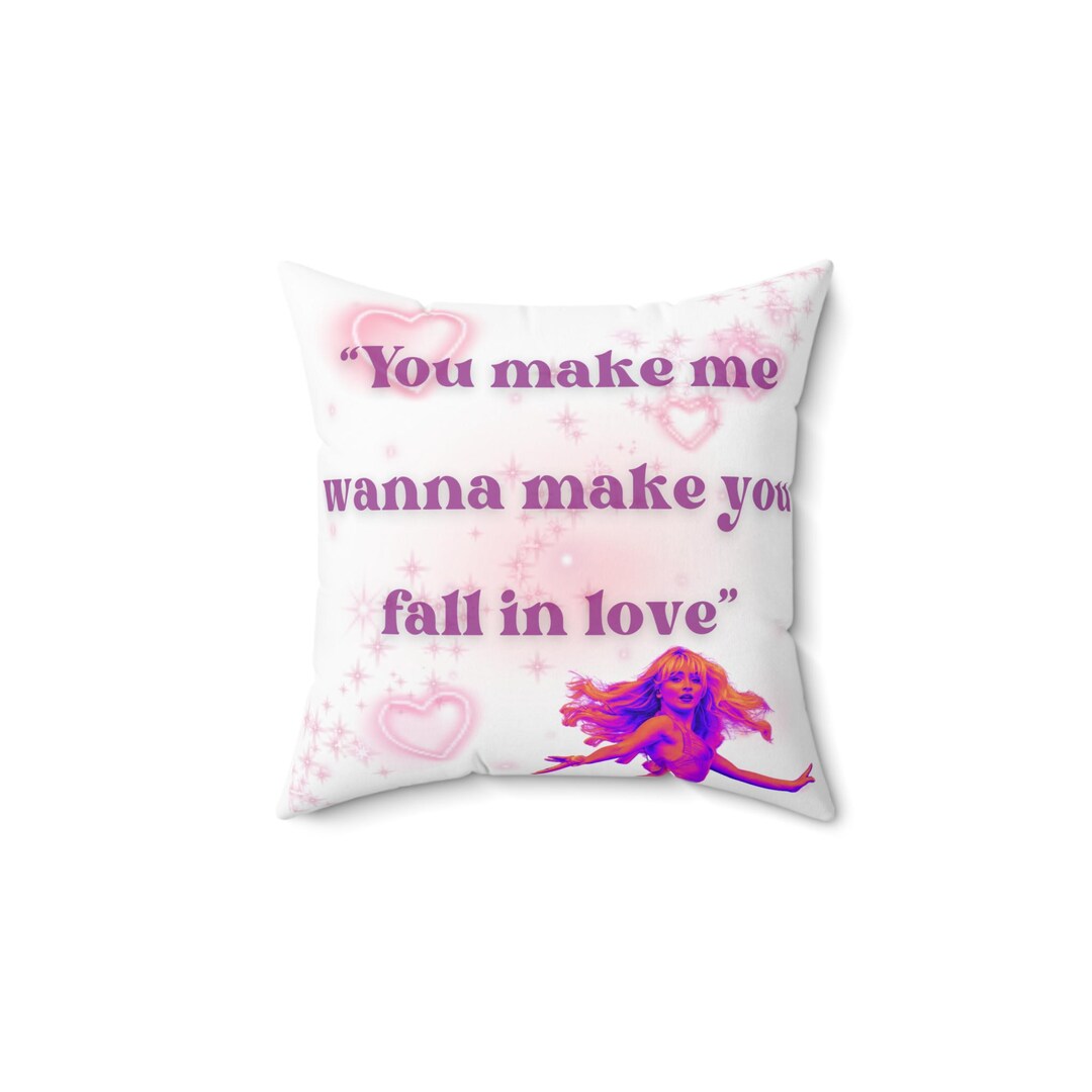 Sabrina Carpenter Fan Pillow, Spun Polyester Square Pillow, Home Decor ...