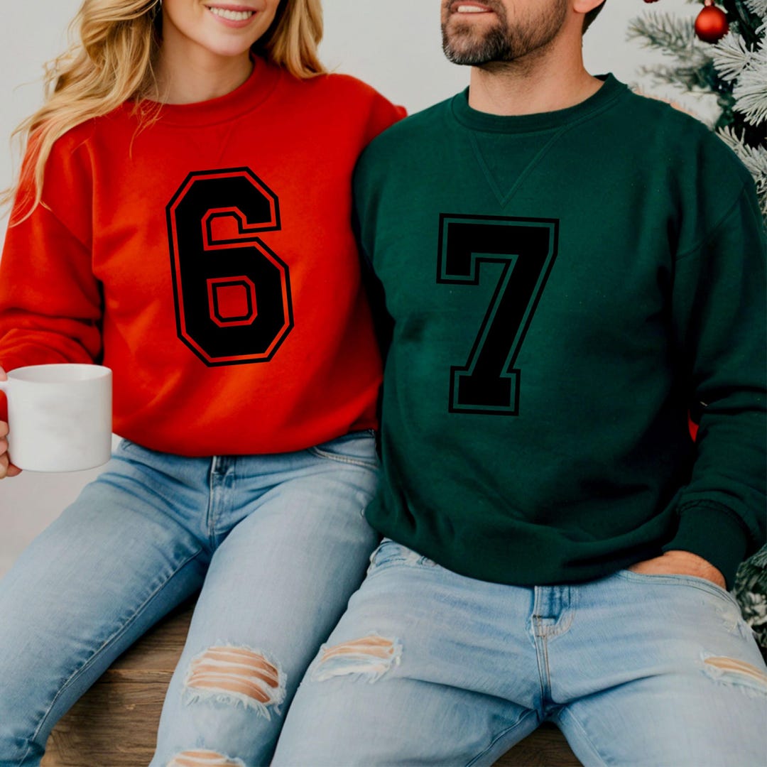 6 7 Sweat, Couples Halloween Sweat, Funny Matching Sweat, Trendy Tiktok ...