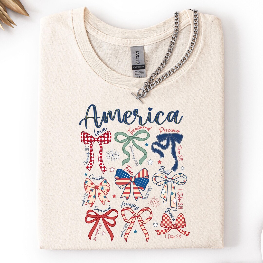 American Coquette Shirt, Bible Verse Shirt, Love Jeremiah 31-3, Capable ...