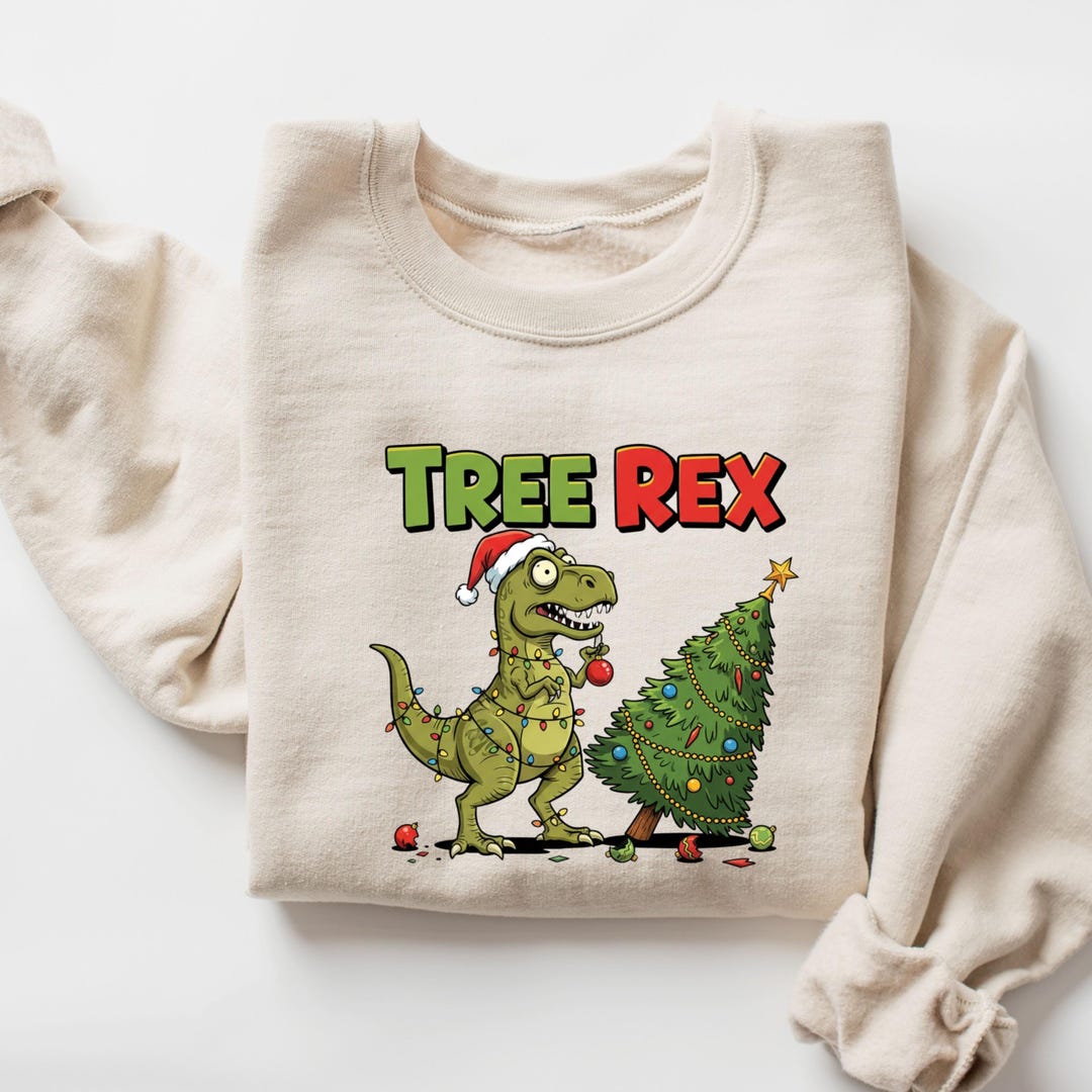 Toy Story Tree Rex Christmas Sweat, Family Xmas Sweat, Tree Rex Xmas ...