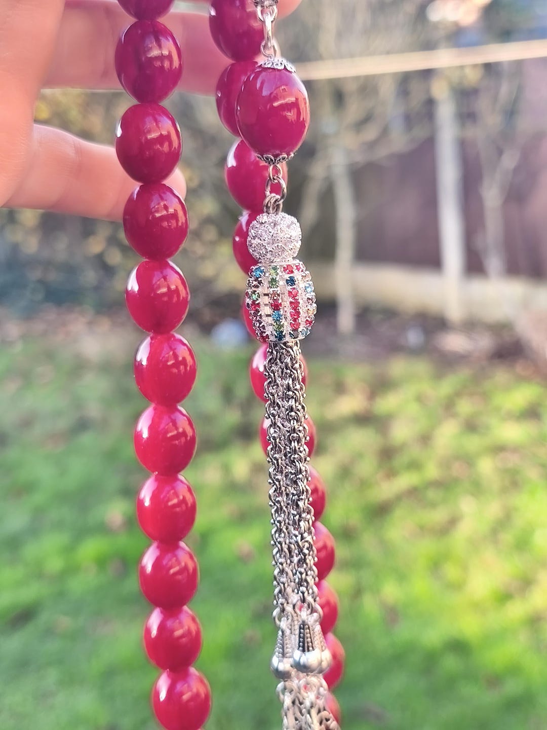 Red Bakelite Hand Made Bead Tesbih, Tasbih, Misbaha, Tasbeeh, Prayer ...
