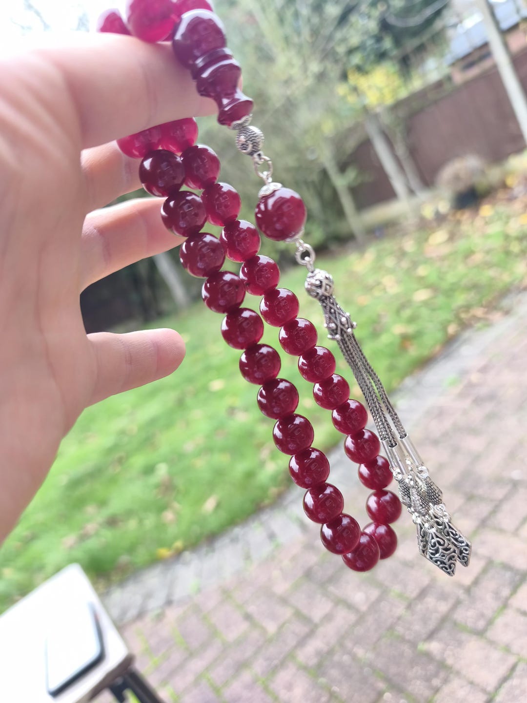 Marble Orange Bakelite Hand Made Beads,tesbih,tasbih, Misbaha, Tasbeeh ...