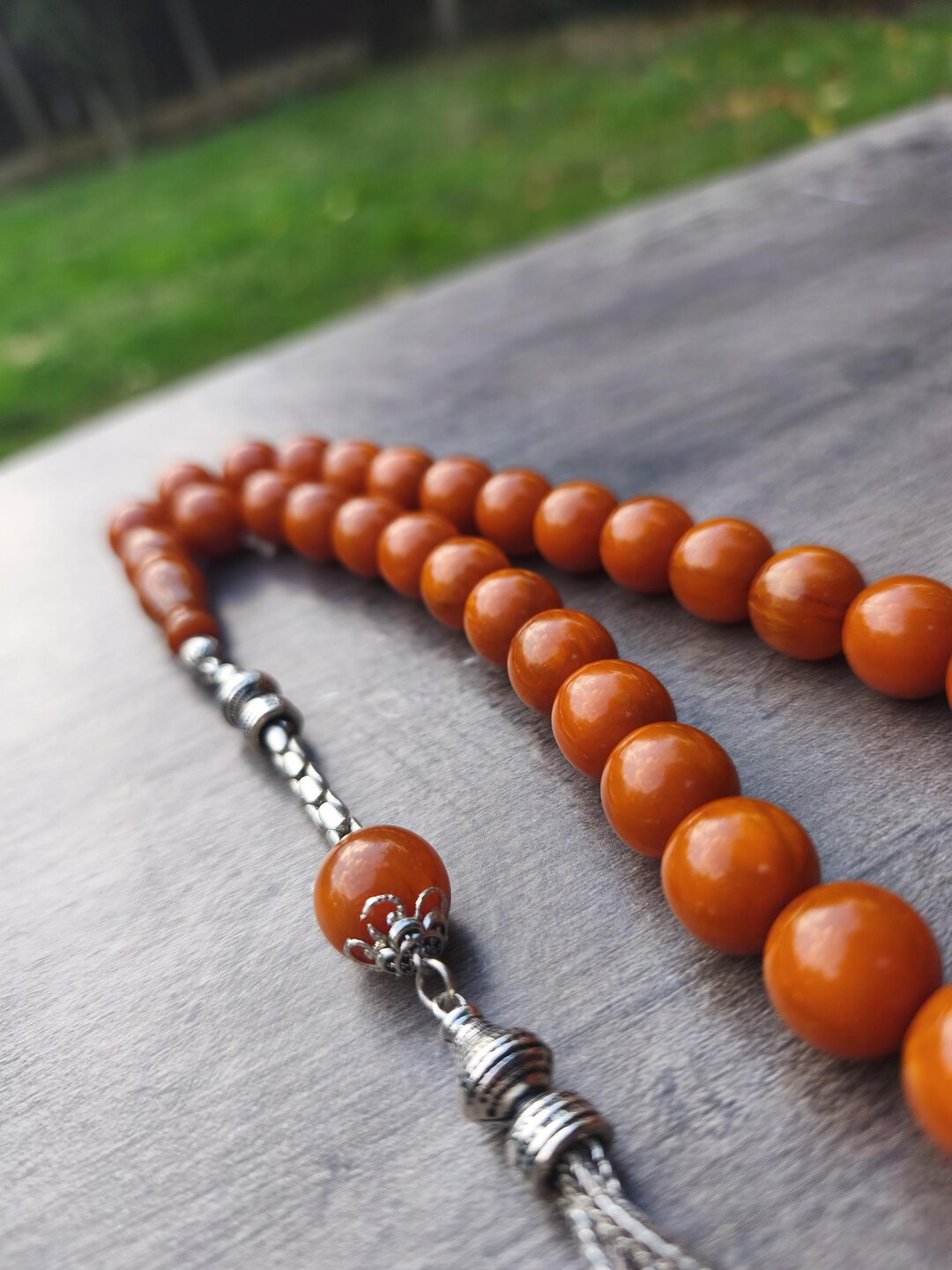 Old Cherry Red Bakelite German Formula Cherry Amber Tesbih, Tasbih ...