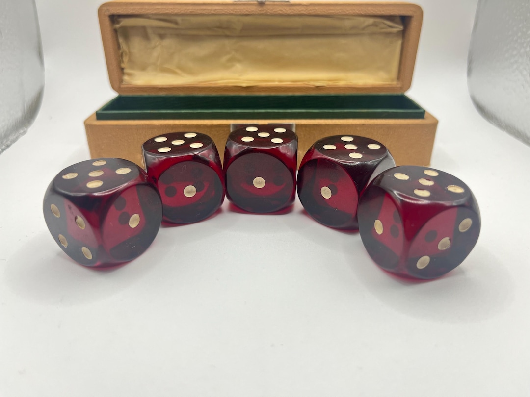 Bakelite Faturan Dice Set 84 Grm Old German Dices With Original Box. - Etsy