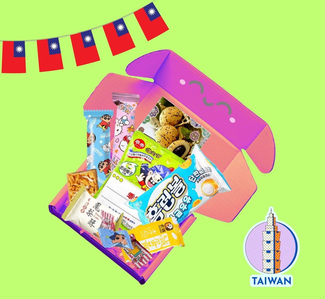 Taiwan Only Snack Box Taiwanese Snacks Sample Gift Box Snacks Curated ...