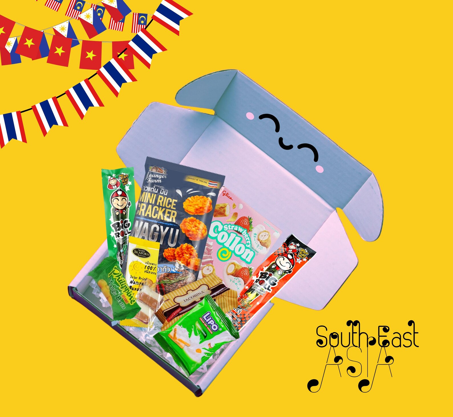 South East Asia Only Snack Box Thailand Vietnam Philippines Gift Box ...