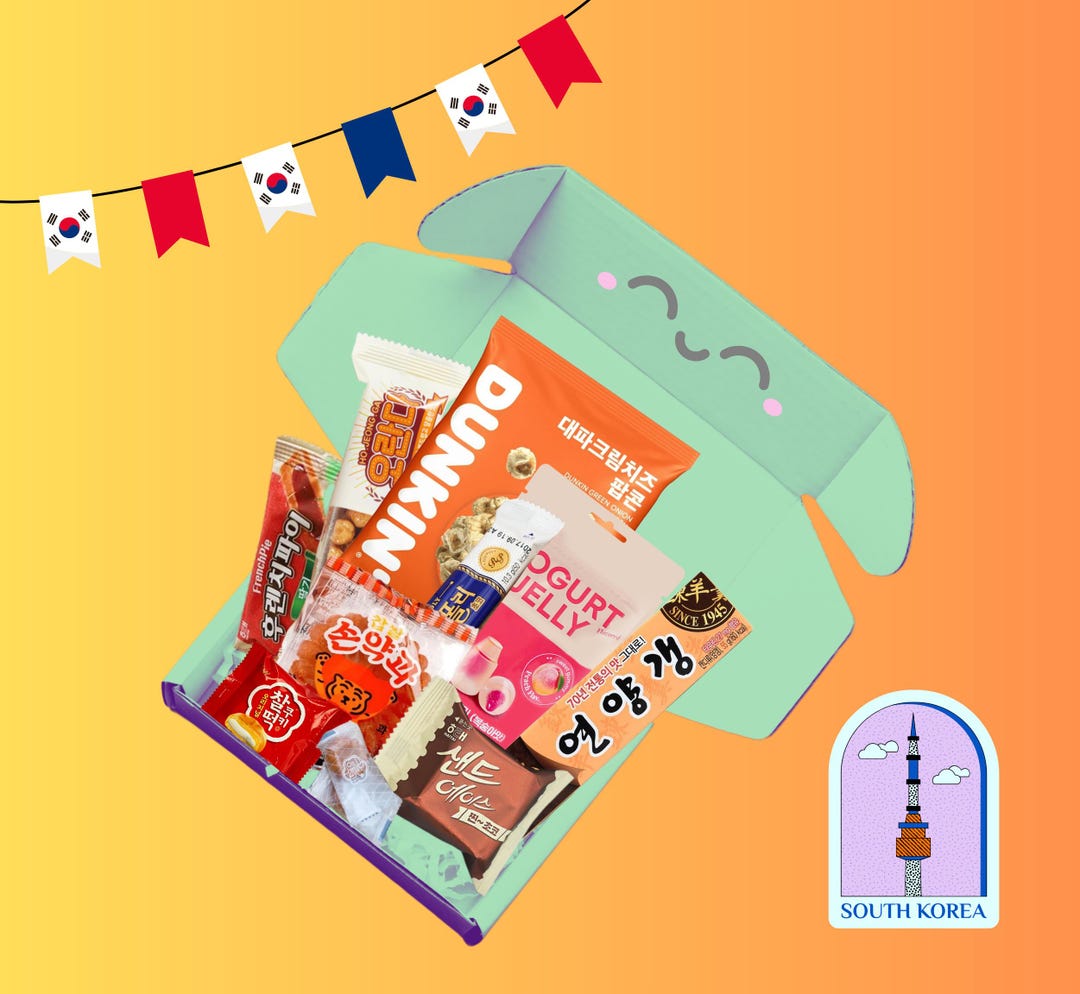 South Korea Only Snack Box Korean Snacks Gift Box Snacks Curated Food ...