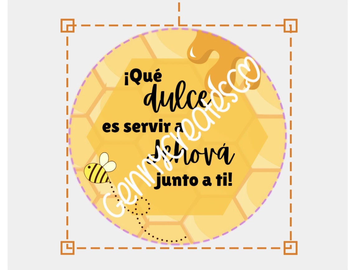 Que Dulce Es Servir a Jehová Junto a Ti Spanish Sticker Template for ...