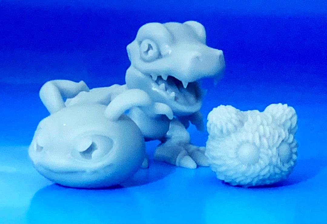 Agumon Evolution Line Chibi Digimon Figures - Etsy