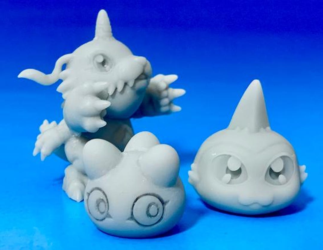 Gabumon Evolution Line Chibi Digimon Figures - Etsy