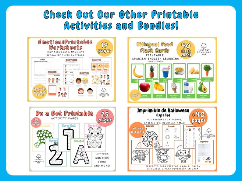 Bilingual Animal Flash Cards: 44 Printable Flash Cards, Real Images ...