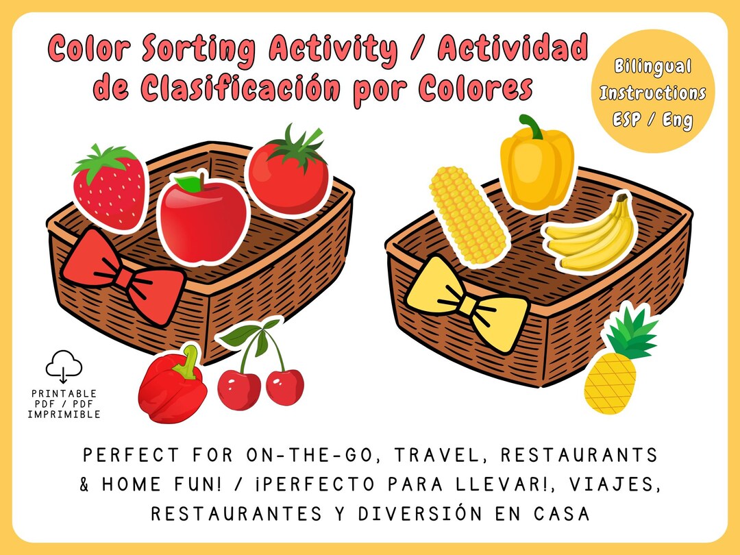 Color Sorting Activity Printable for Toddlers | Preschool Learning ...