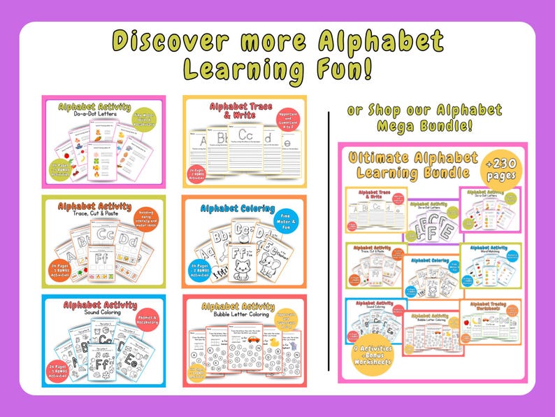 Do-a-dot Alphabet Worksheets A-Z | Dot Marker Letter Recognition ...
