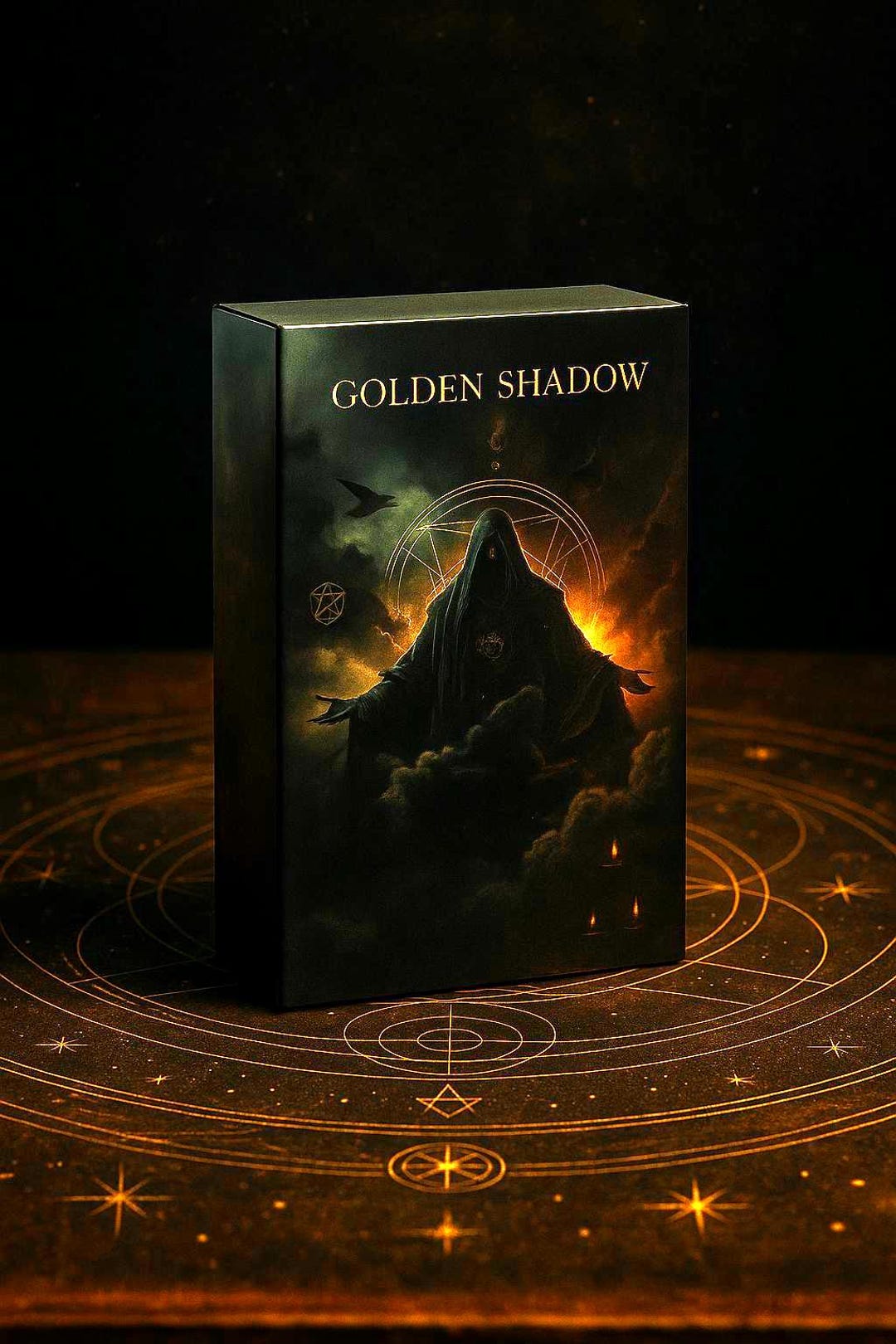 Golden Shadow Tarot Deck – 78 Gold-on-black Cards for Shadow Work ...