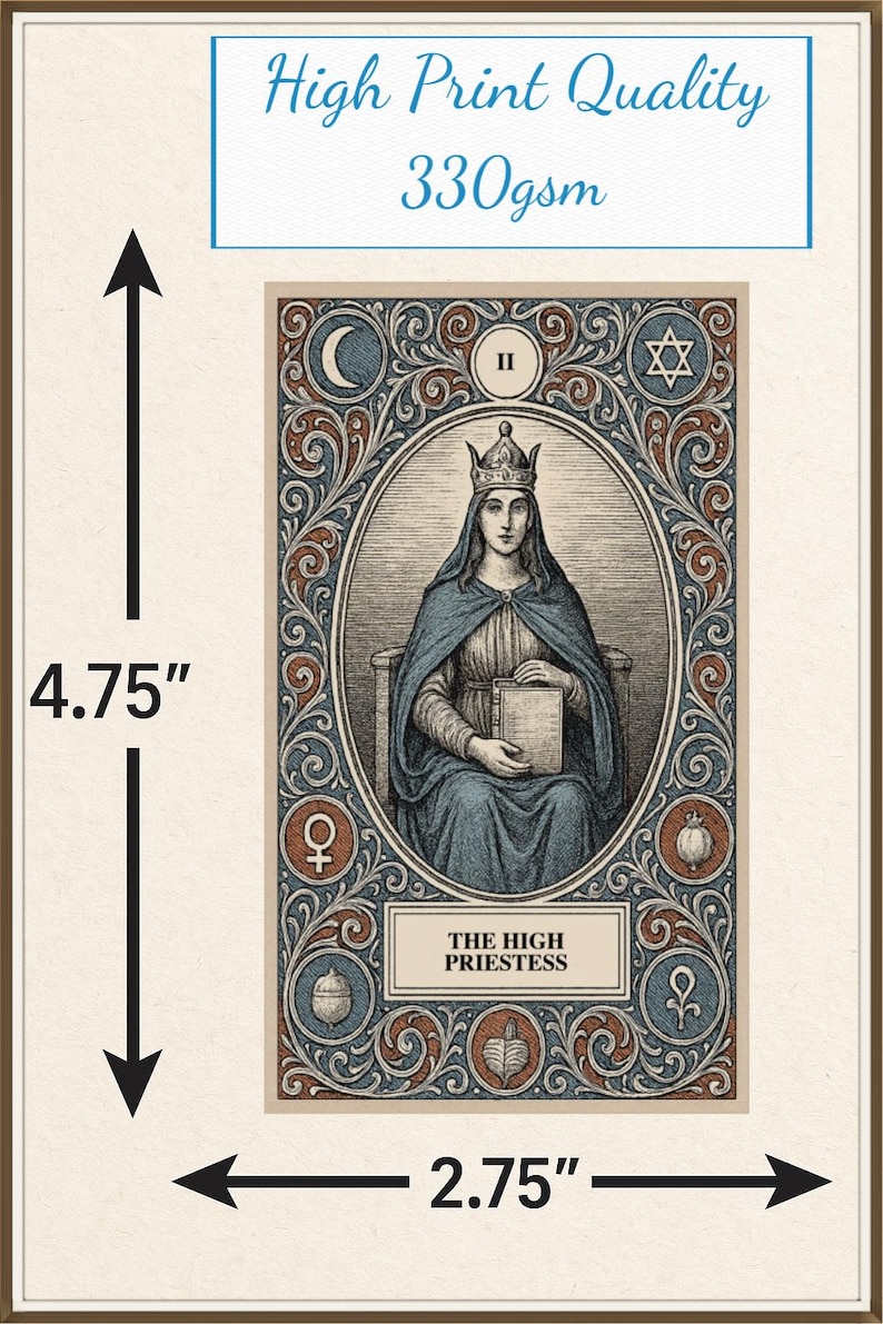 Crown & Cross Tarot Deck – 78 Medieval Tarot Cards for Divination ...