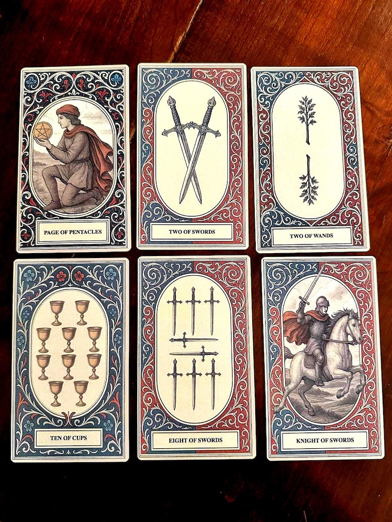 Crown & Cross Tarot Deck – 78 Medieval Tarot Cards for Divination ...