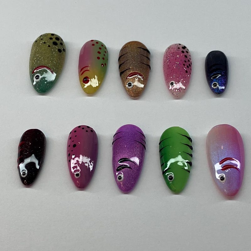 Fishing Lure Nails - Etsy
