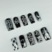 Black and White BMTH Inspired Press on Nails Band Logos - Etsy