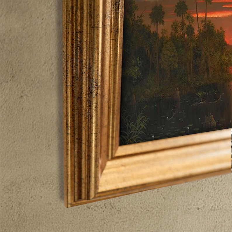 Gold Gilded TV Frame, 32, 43, 50 55 Inch Ornate Frame, Tv Frame for ...