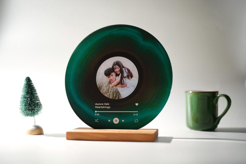 Personalized Vinyl Record With Photo - Acrylic Song Plaque ...