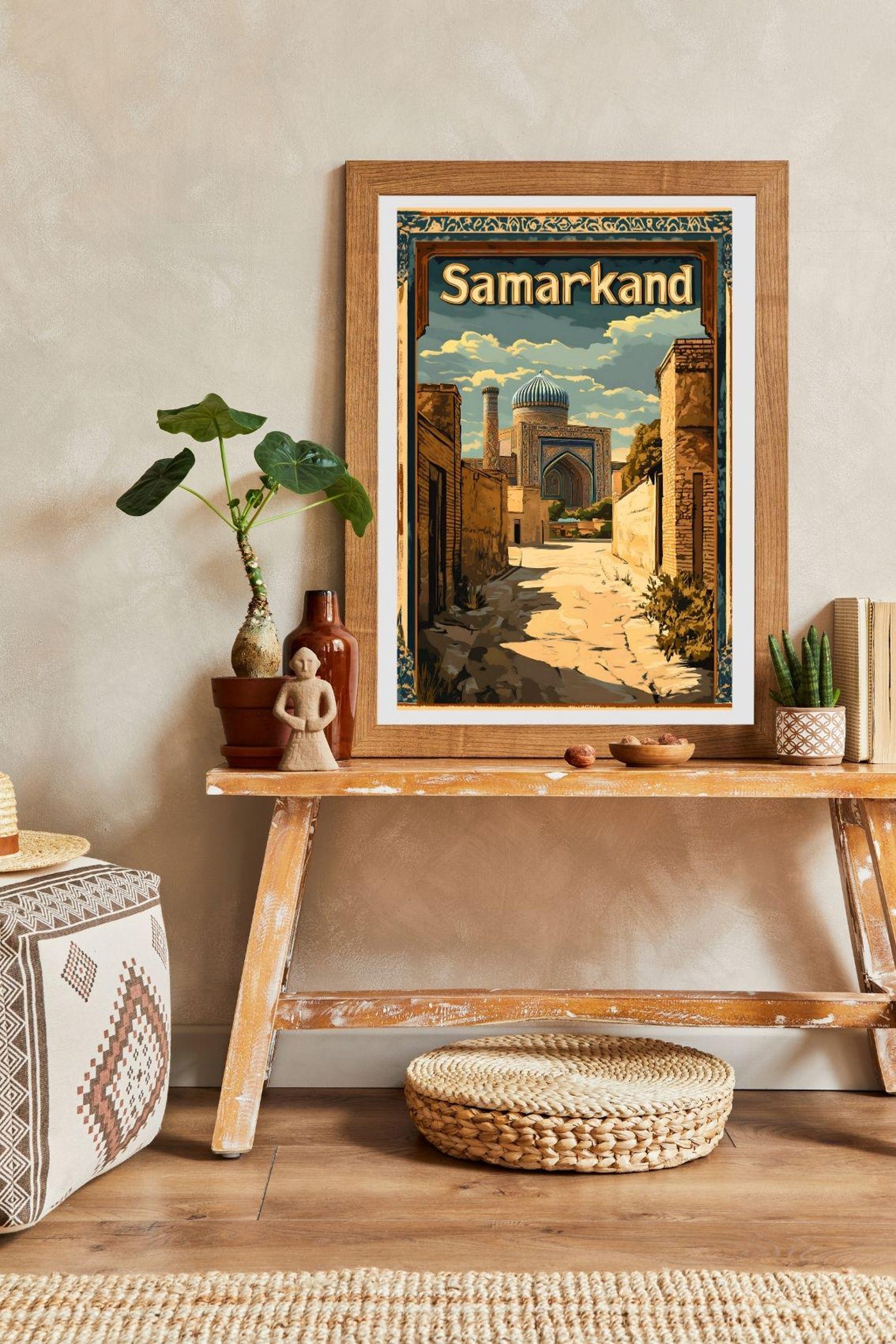 Printable Digital Poster, City, Samarkand, Art Deco - Etsy