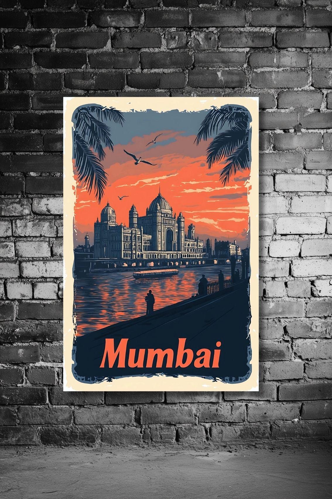 Printable Digital Poster, City, Mumbai, Art Deco - Etsy