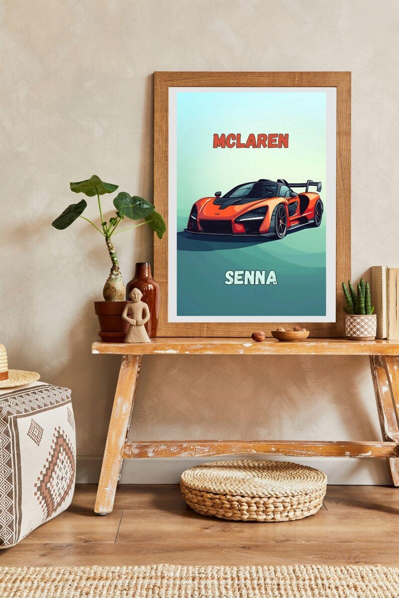 Mclaren Senna, Original Wall Art Poster Decor, Digital Car Poster - Etsy