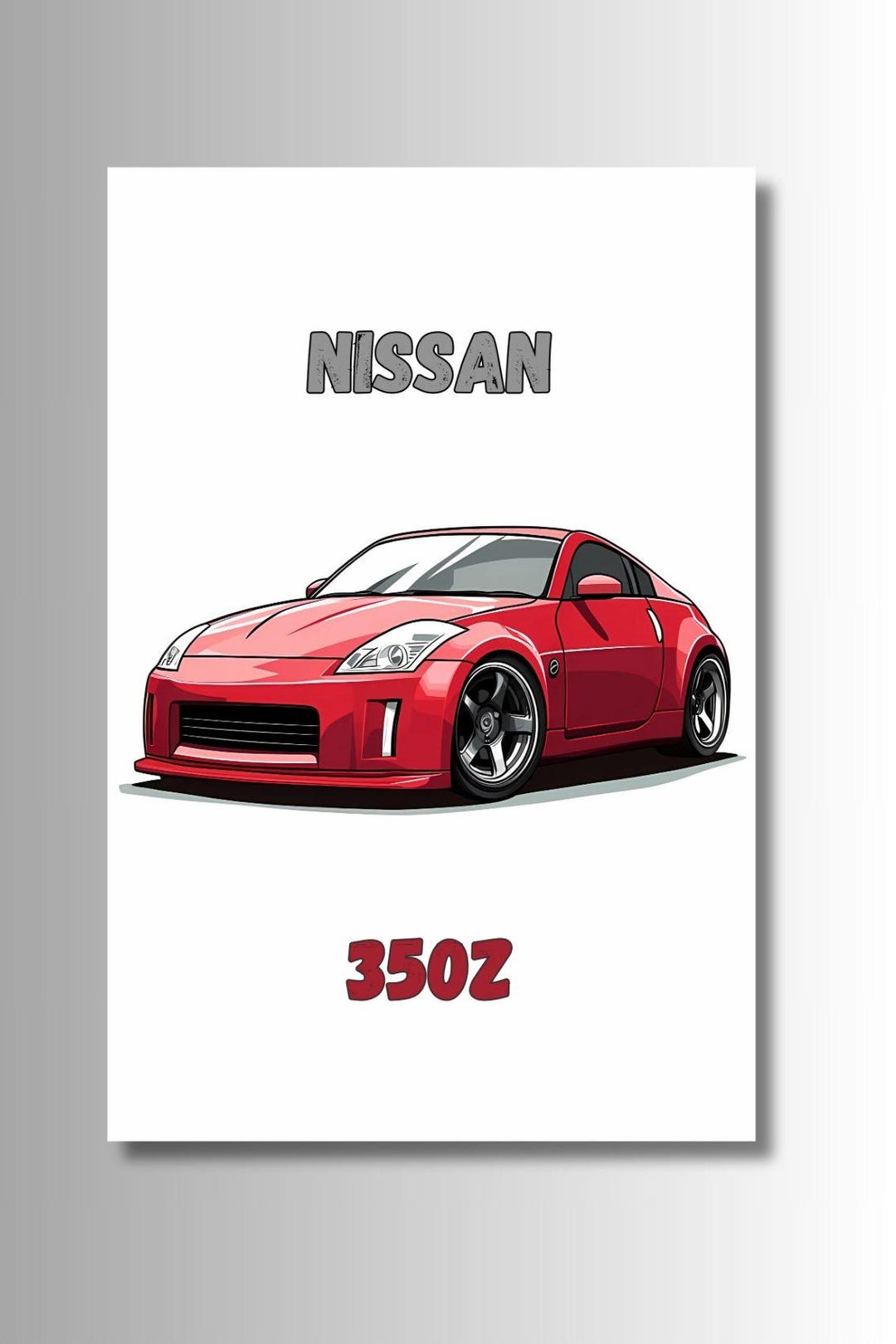 Nissan 350Z, Original Wall Art Poster Decor, Digital Car Poster - Etsy
