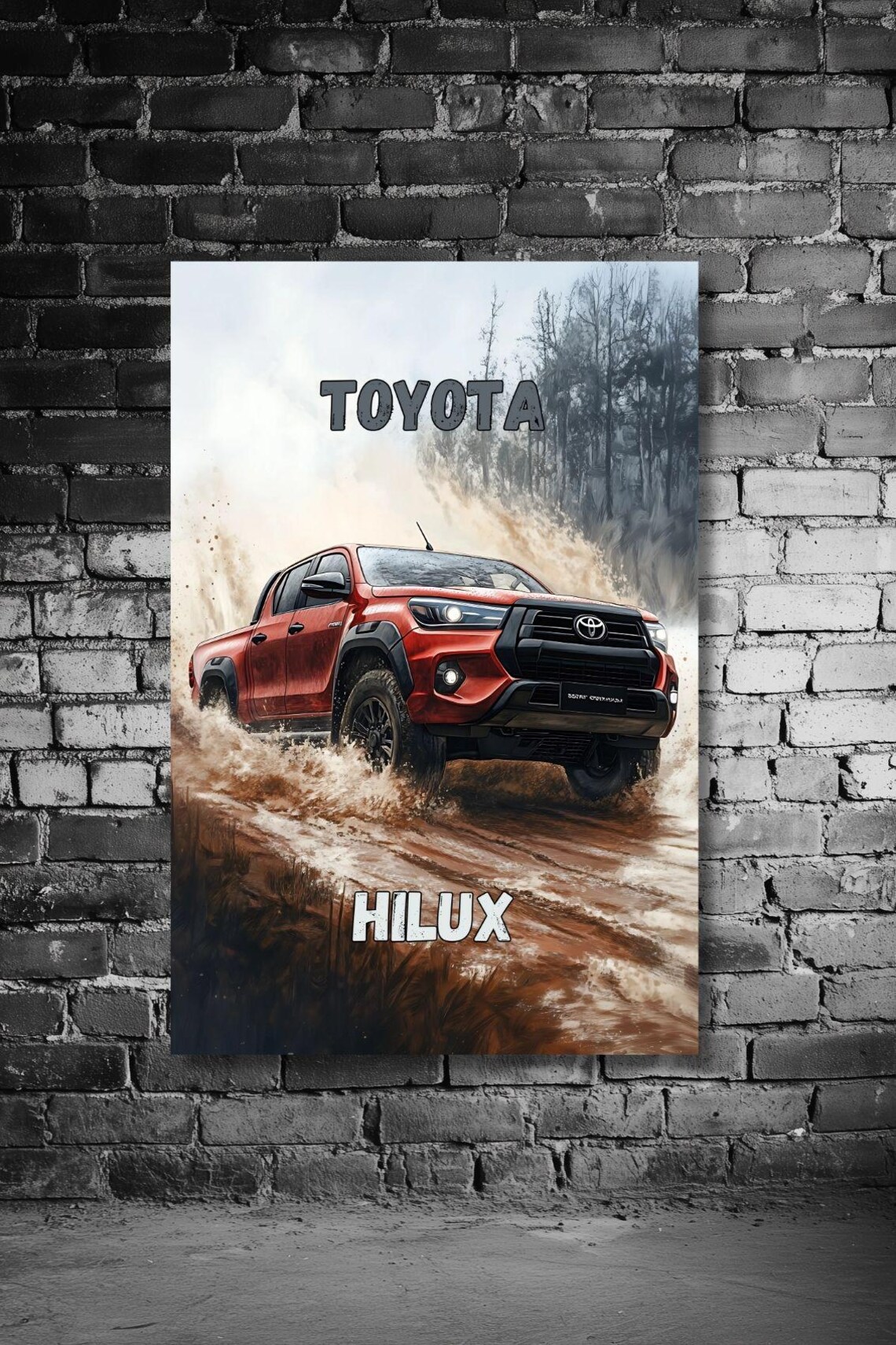 Toyota Hilux, Original Wall Art Poster Decor, Digital Car Poster - Etsy