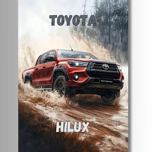Toyota Hilux, Original Wall Art Poster Decor, Digital Car Poster - Etsy