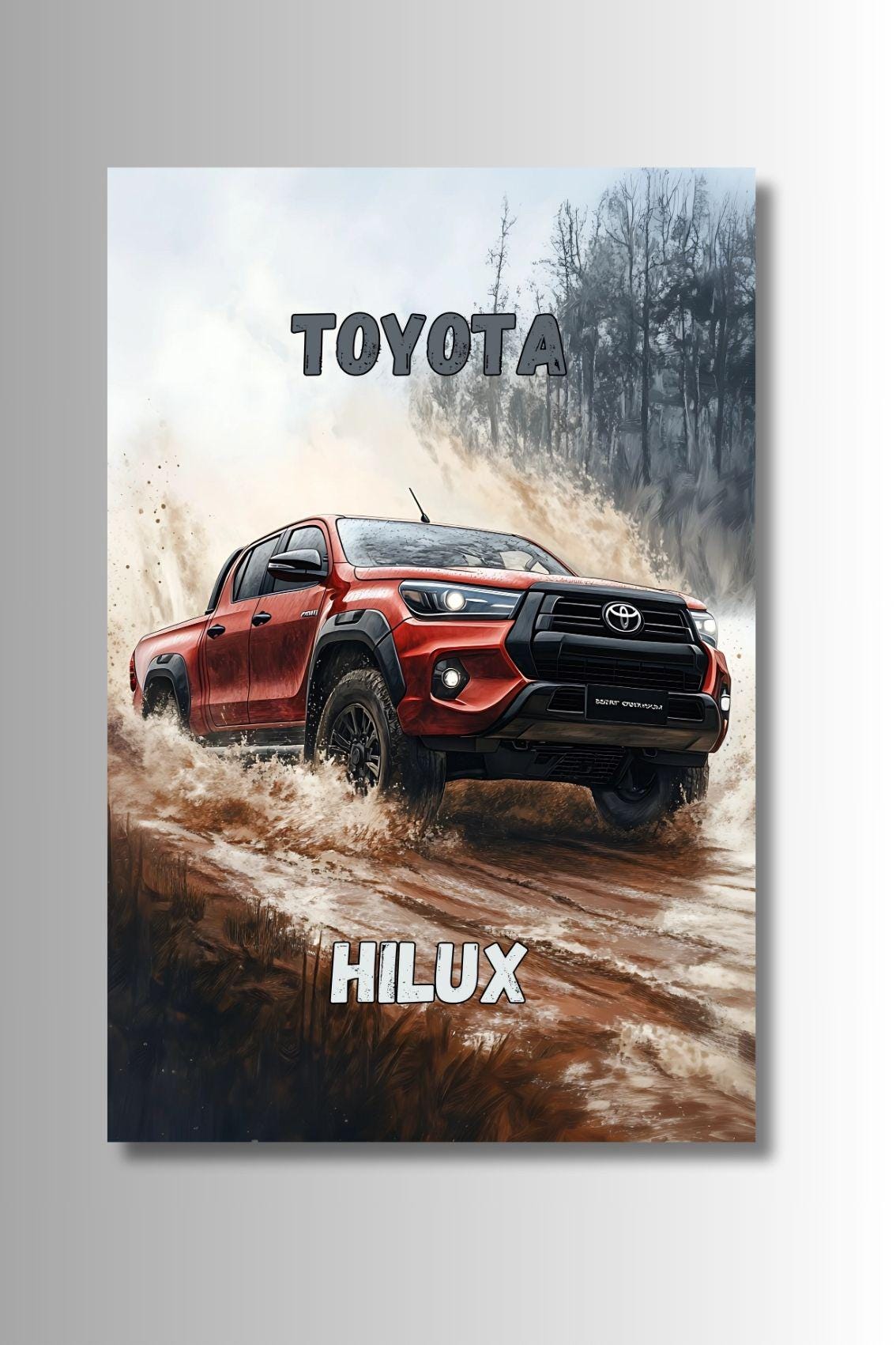 Toyota Hilux, Original Wall Art Poster Decor, Digital Car Poster - Etsy