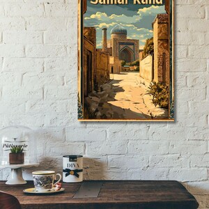 Printable Digital Poster, City, Samarkand, Art Deco - Etsy