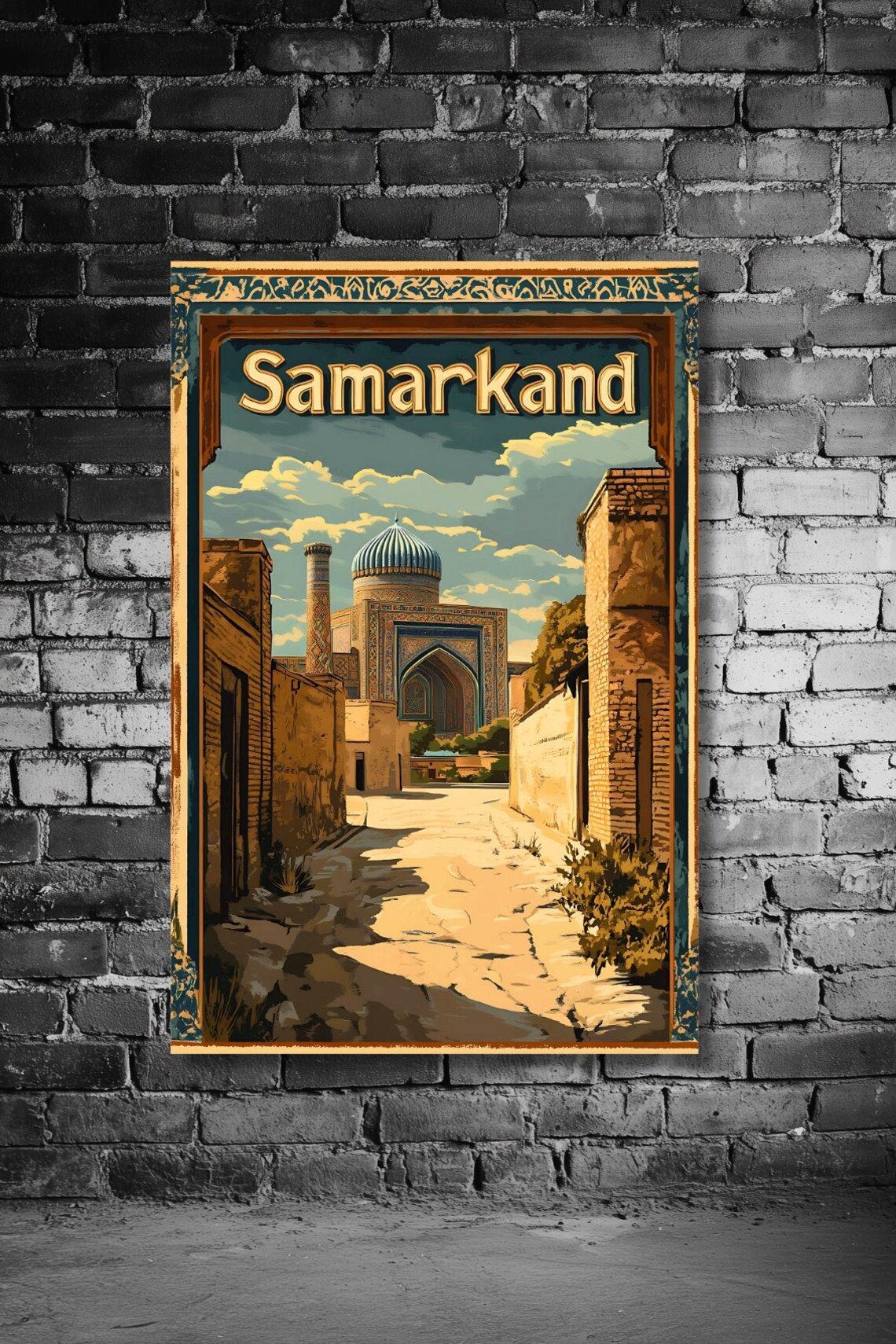 Printable Digital Poster, City, Samarkand, Art Deco - Etsy