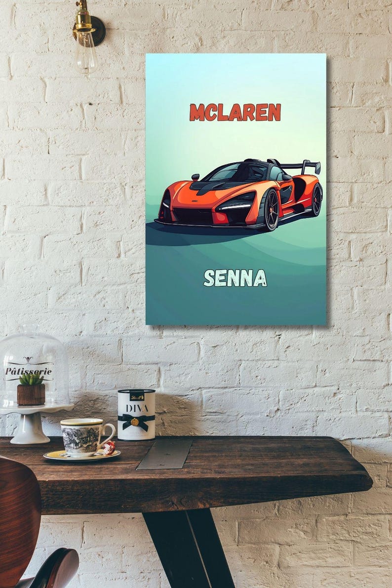 Mclaren Senna, Original Wall Art Poster Decor, Digital Car Poster - Etsy
