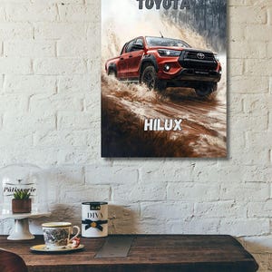 Toyota Hilux, Original Wall Art Poster Decor, Digital Car Poster - Etsy