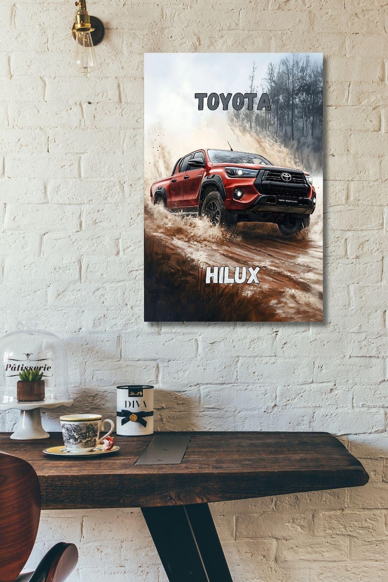 Toyota Hilux, Original Wall Art Poster Decor, Digital Car Poster - Etsy