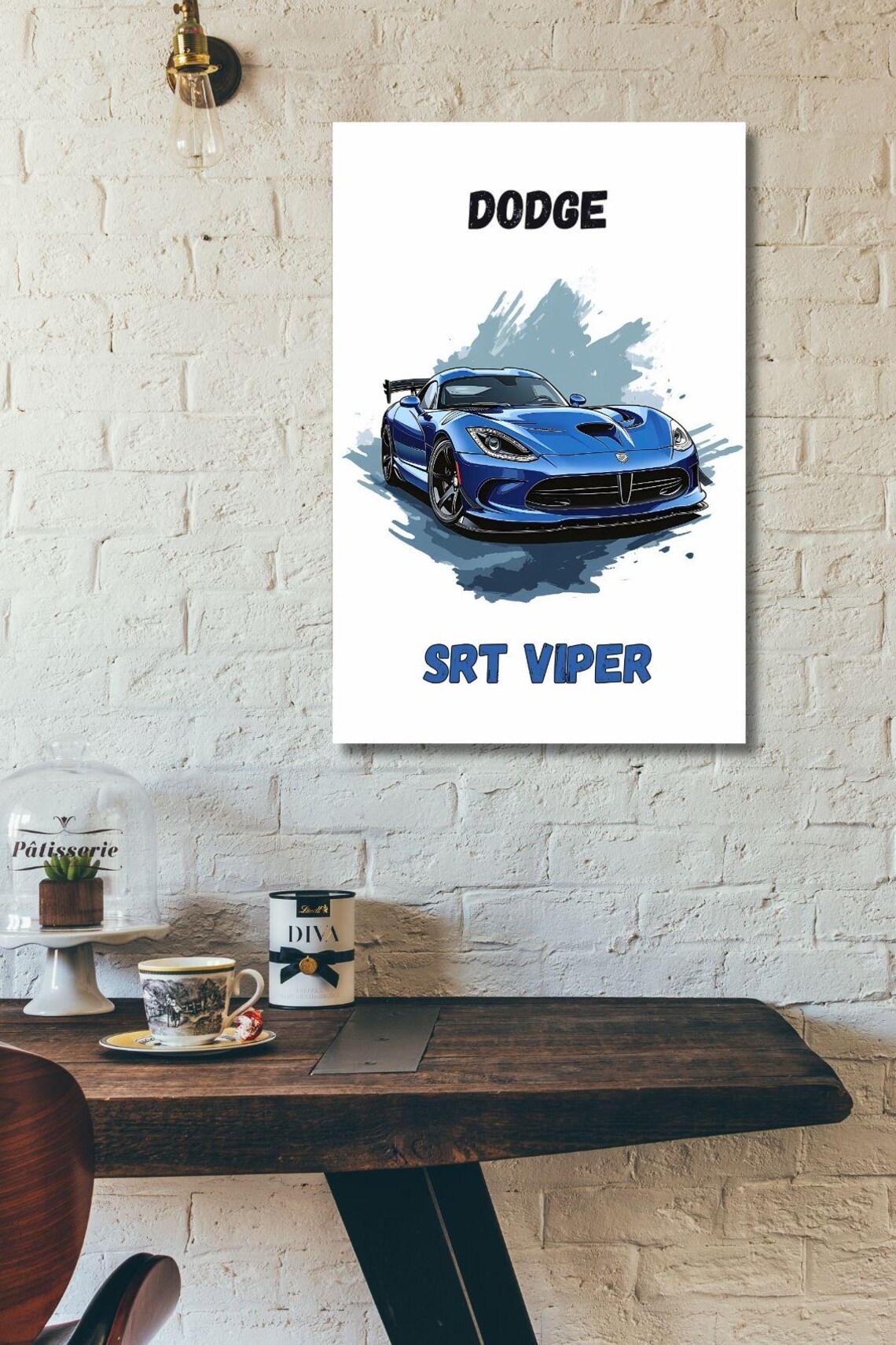 Dodge SRT Viper, Original Wall Art Poster Decor, Digital Car Poster - Etsy