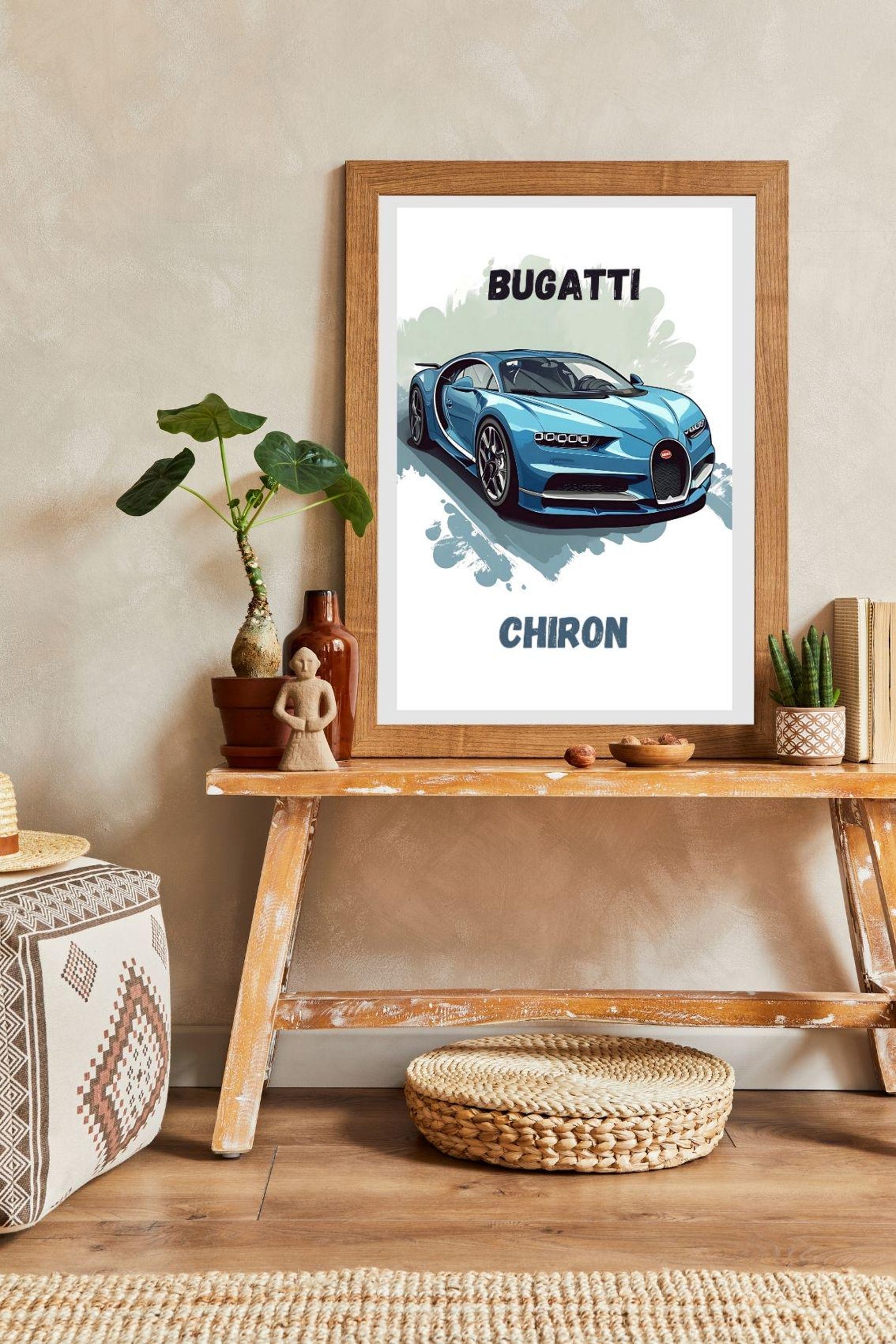 Bugatti Chiron, Original Wall Art Poster Decor, Digital Car Poster - Etsy