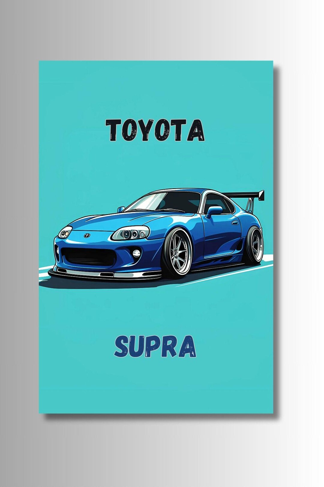 Toyota Supra, Original Wall Art Poster Decor, Digital Car Poster - Etsy