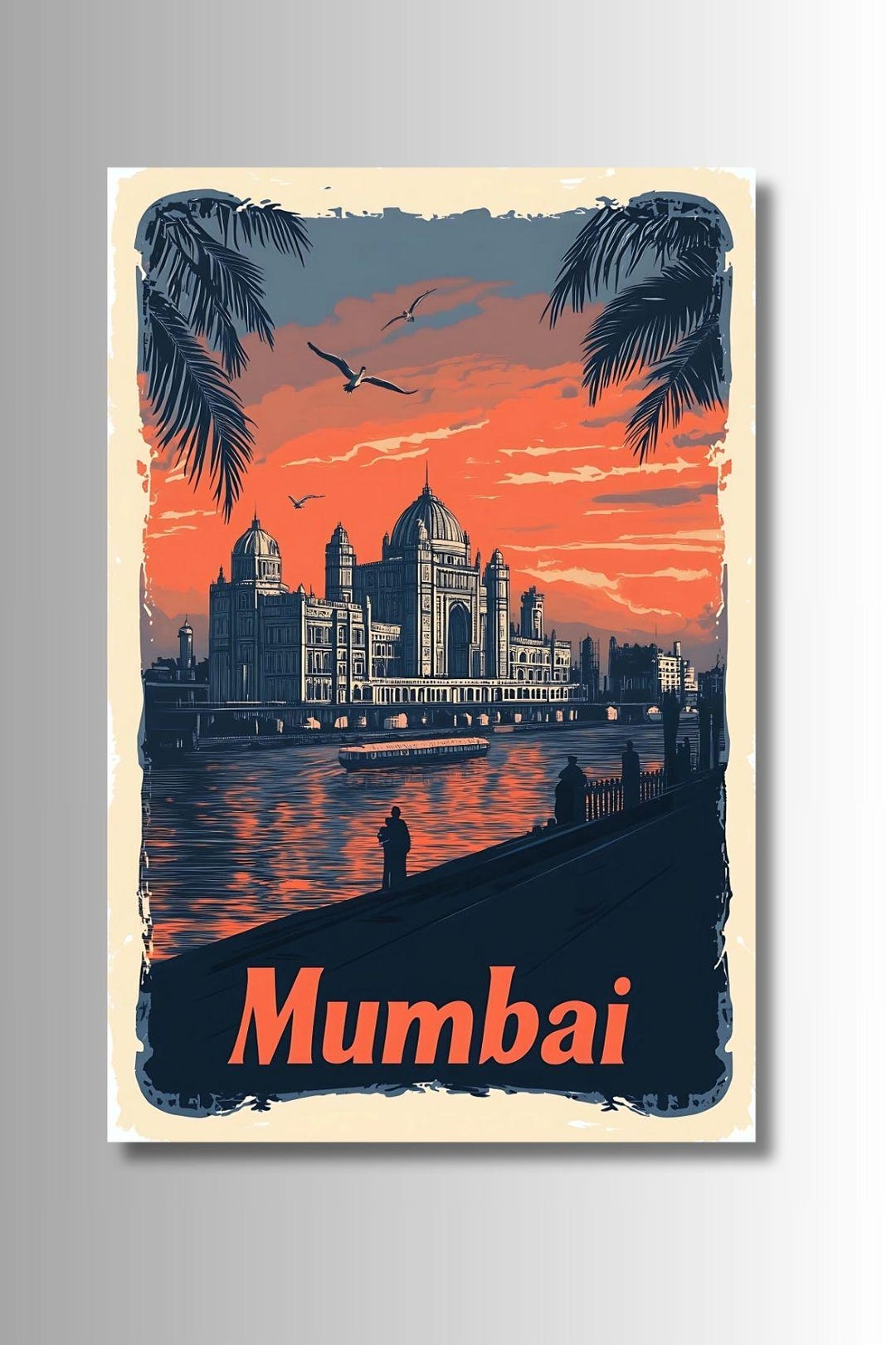 Printable Digital Poster, City, Mumbai, Art Deco - Etsy