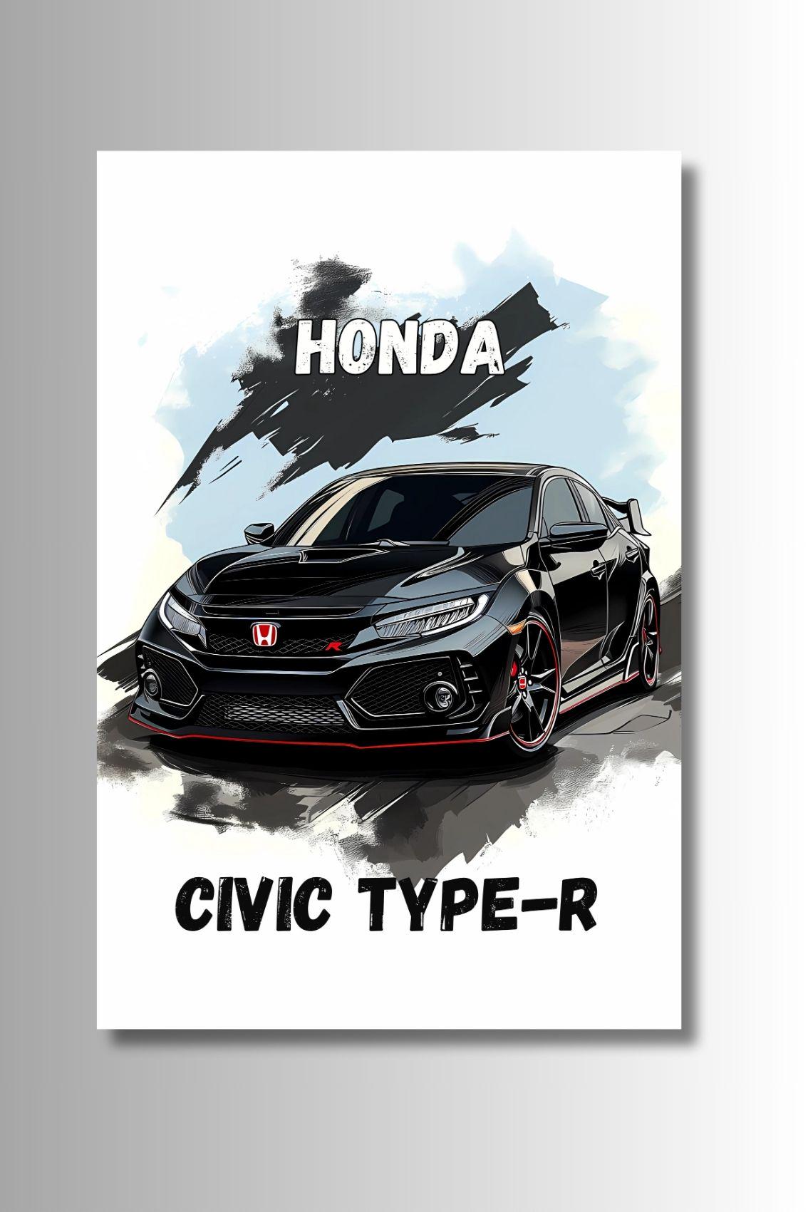 Honda Civic Type-r, Original Wall Art Poster Decor, Digital Car Poster ...