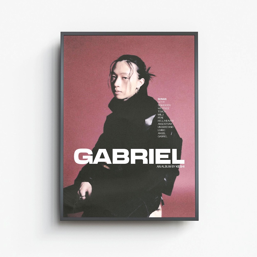 GABRIEL Keshi Album Digital Download Poster A3-A2 Size Instant Download ...